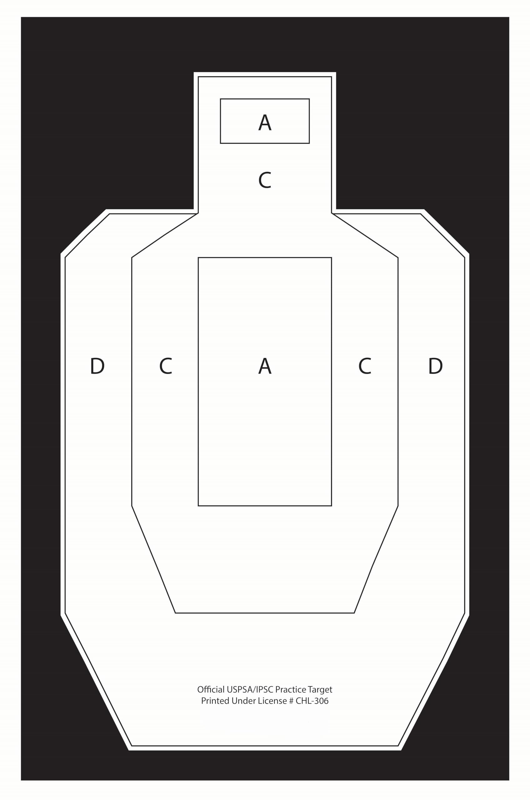 Snapklik.com : Official USPSA/IPSC Cardboard Shooting Targets ...