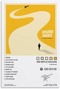 Amazon.com: FIMGLK Bruno Mars Poster Doo-Wops & Hooligans Album Cover Posters for Room Aesthetic ...