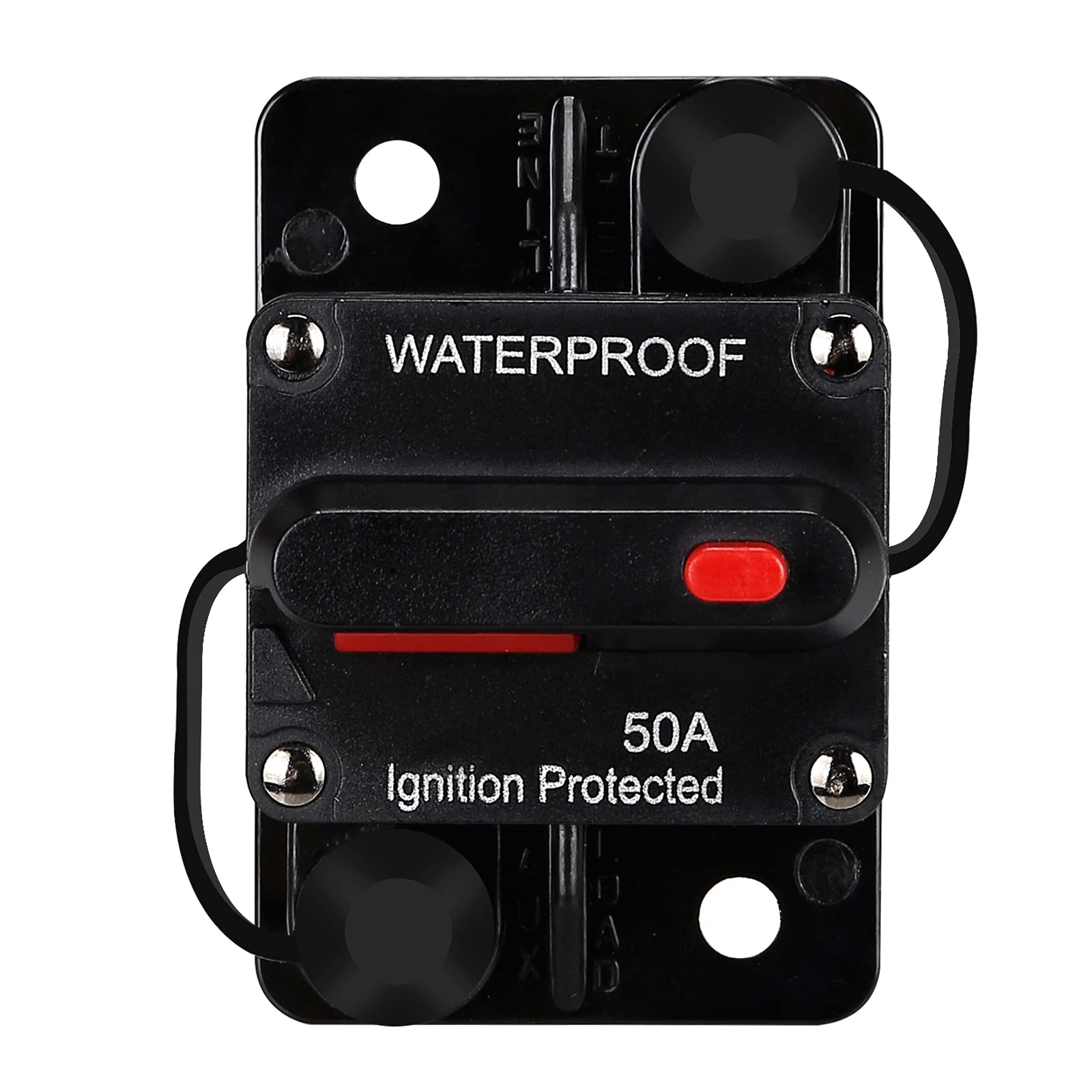 Amazon.com: 50 AMP 12V-48V DC Fuse Holder,Audio Circuit Breaker,Auto ...