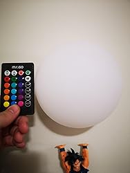 Mr.Go 6-inch RGB Color-Changing LED Ball Light Globe Orb Light w/Remote ...