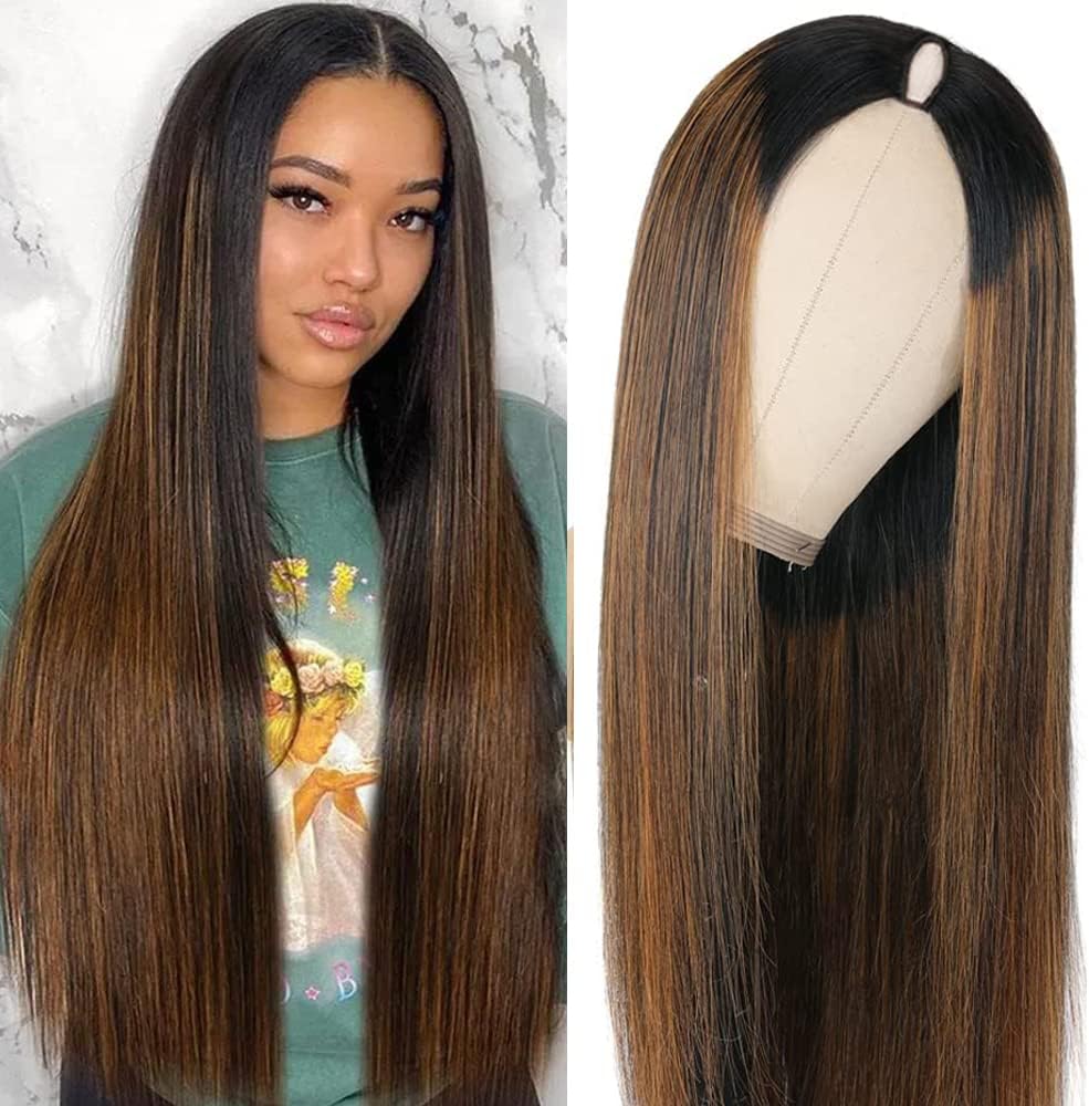 Amazon.com : UNILO V Part Wig Human Hair No Leave Out Upgrade Curly V ...