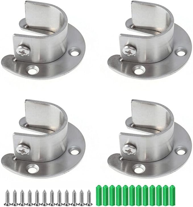 Amazon.com: Wardrobe Bracket, U-Shaped Open Type Socket Bracket ...