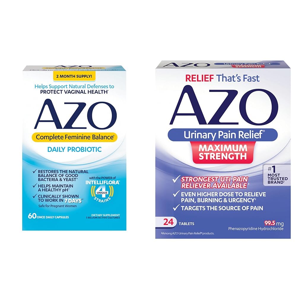 Amazon.com: AZO Complete Feminine Balance Daily Probiotics for Women ...