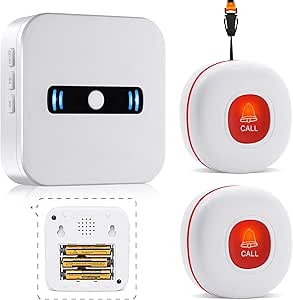 Daytech Wireless Caregiver Pager Call Button Alarm System, SOS ...