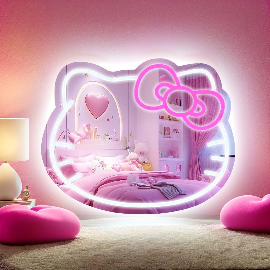 Amazon.com: Borarian Hello Kit Mirror, Hello Kit Vanity Mirror with ...