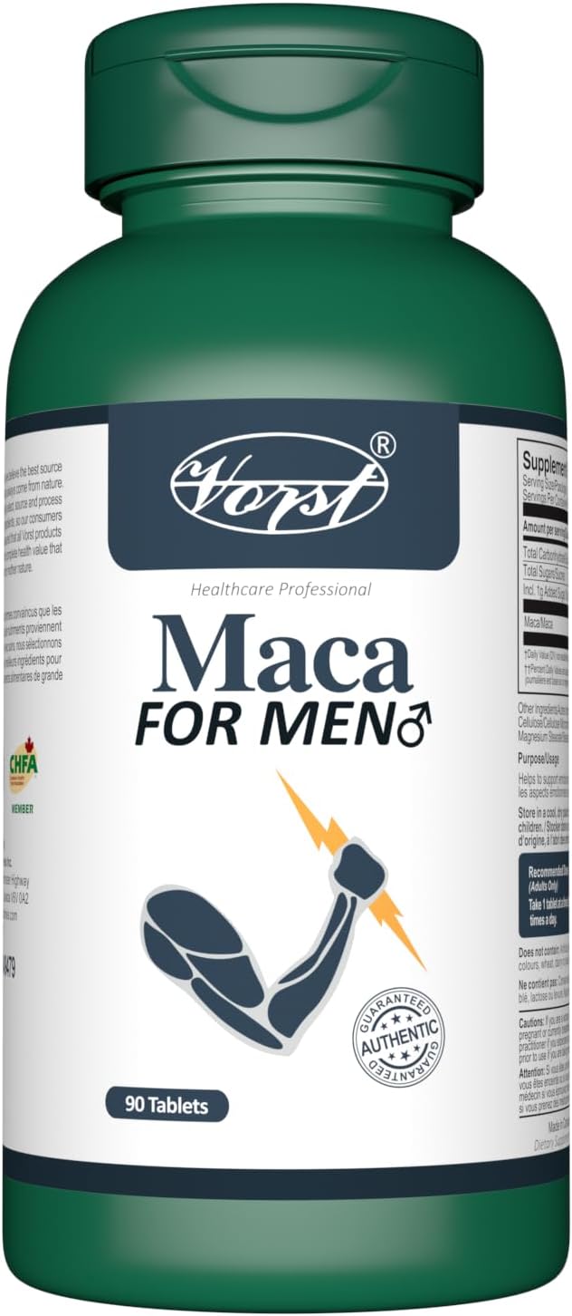 VORST Maca for Men 90 Vegan Tablets | Black Peruvian Maca Root ...
