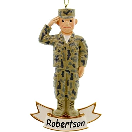 Amazon.com: Personalized Officially Licensed US Army Soldier Christmas ...