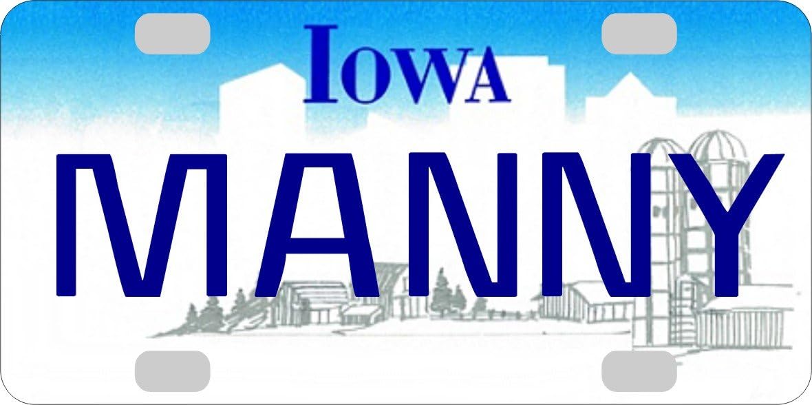 Amazon.com: Personalized Iowa 1996 Bicycle Large State License Plate ...