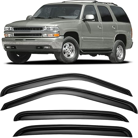 Amazon.com: Kucaruce 4pcs Outside Mount Style Tape On Sun Rain Guards ...