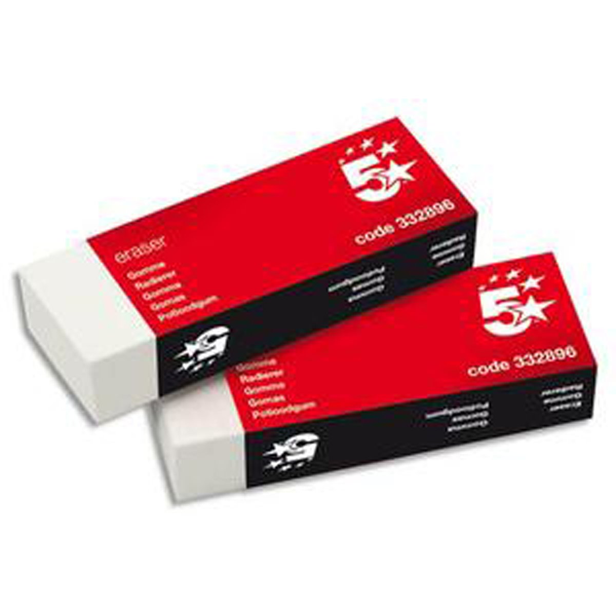 Lot de 20 Gommes plastique pour effacer sur tous supports sans laisser ...