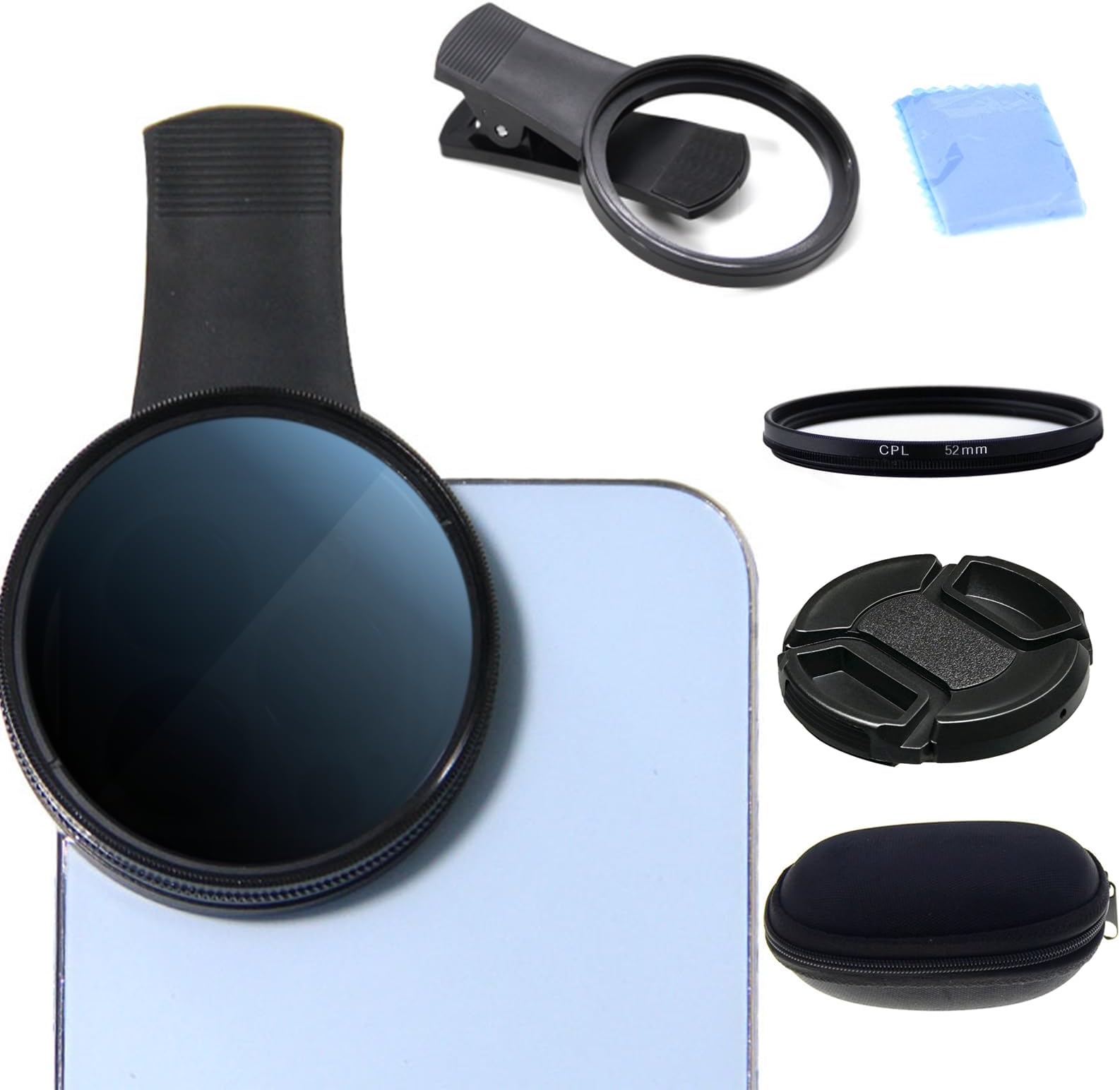 Amazon.com: 52MM Circular Polarizer Filter, Ultra Slim Multi-Coated CPL ...