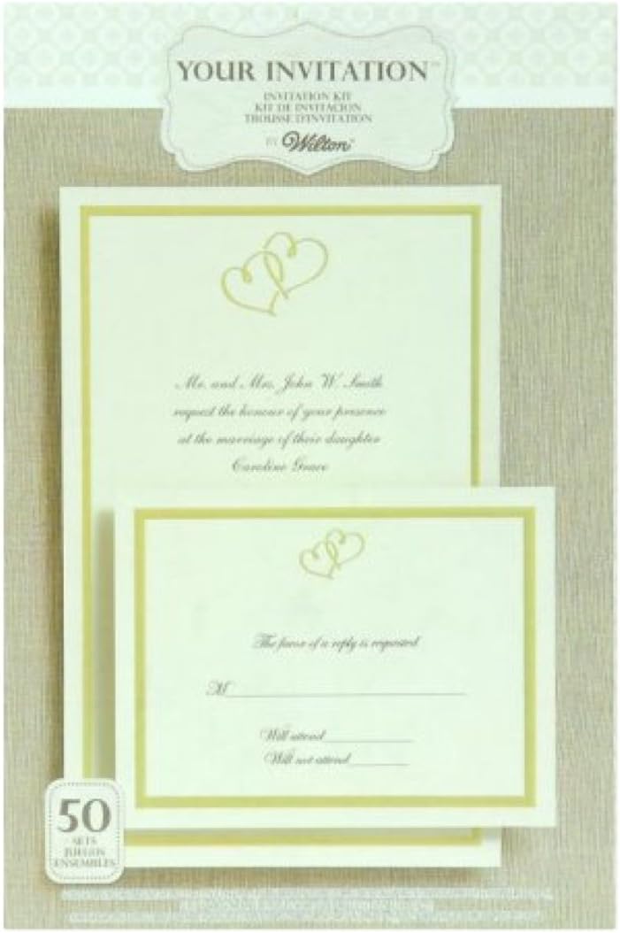 Amazon.com: WILTON Invitation Kit, 50 Sets : Home & Kitchen