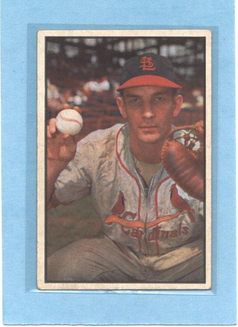 Amazon.com: 1953 Bowman Color #53 Del Rice Cardinals MLB Baseball Card ...