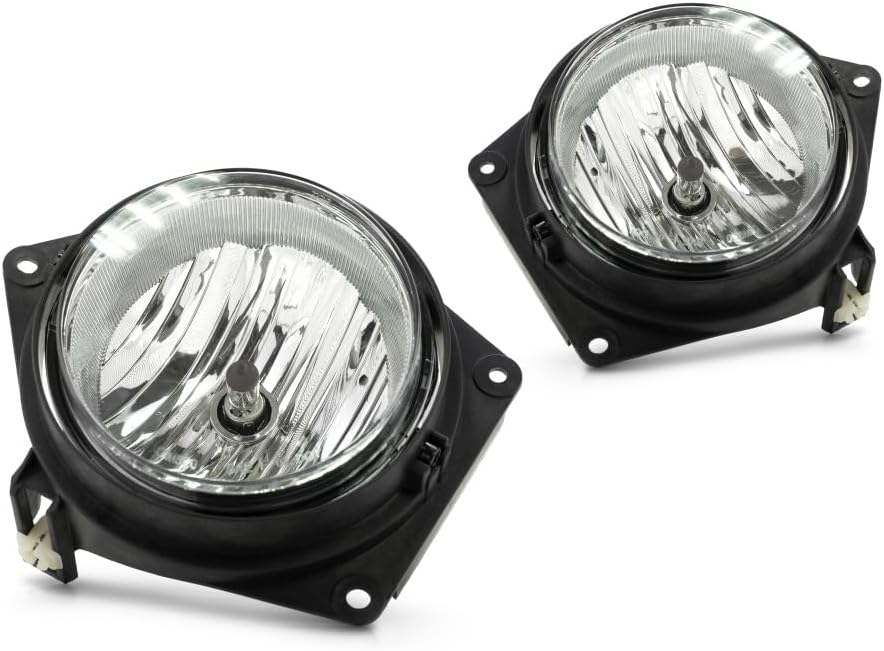 Amazon.com: HMCYCI Fog Lights Assembly Kit for Hummer H3 H3T 2005-2010 ...