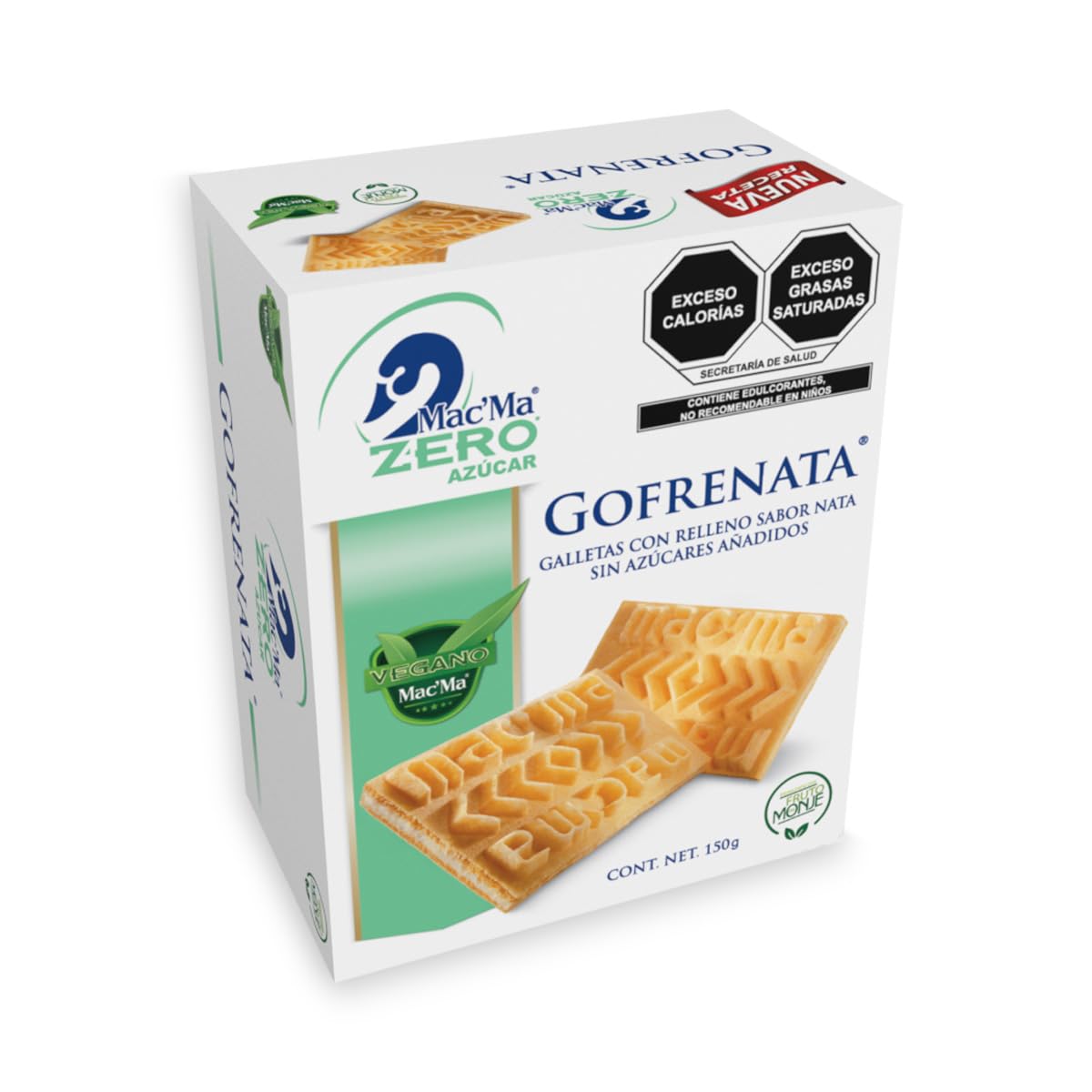Mac´Ma Galletas Gofrenata Zero Azucar 150g : Amazon.com.mx: Alimentos y Bebidas