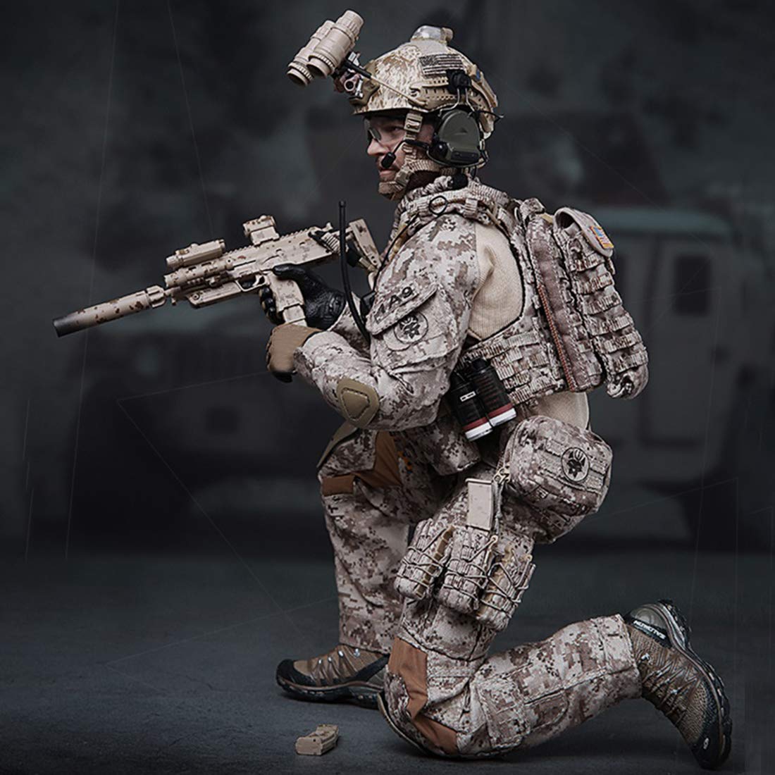 Lingxuinfo 1/6 Navy Special Forces Action Figure, DIY Movable Realistic ...