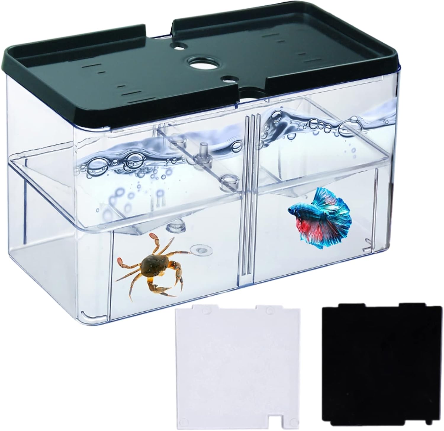 Amazon.com : Mini Fish Tank, 3-in-1 Small Betta Tank Stackable Tiny ...