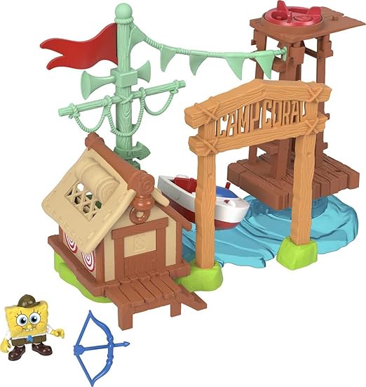 Amazon.com: Fisher-Price Fisher-Price Imaginext SpongeBob Camp Coral ...