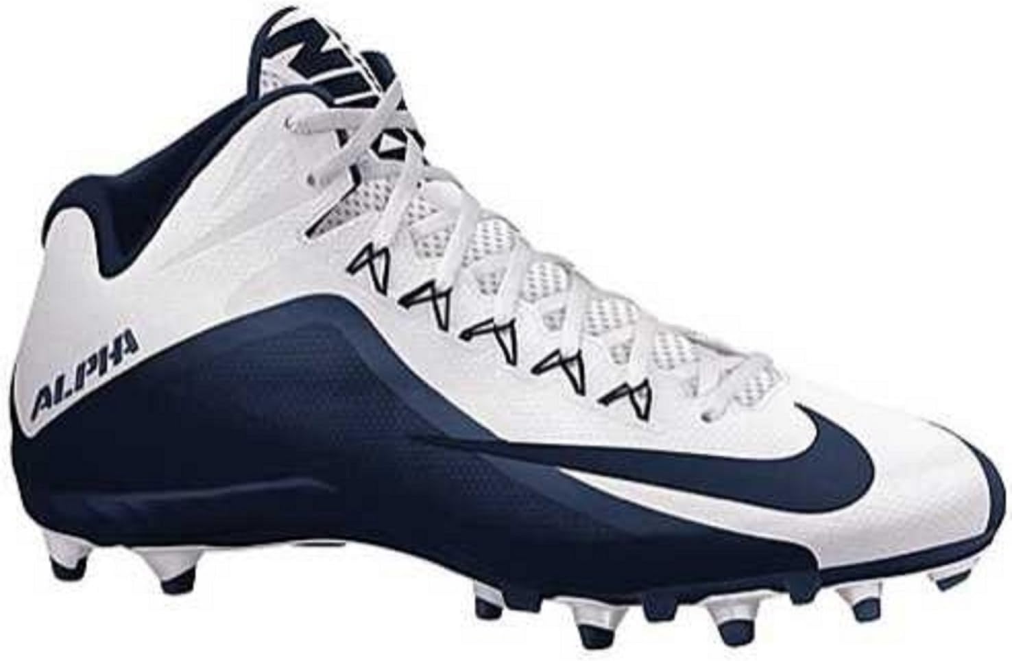 Amazon.com | Nike Men's Alpha Pro 2 Football Cleat (10 D(M) US, White ...
