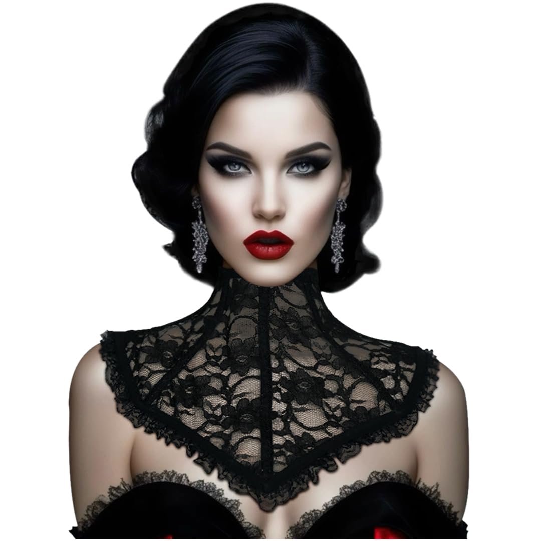 Feather Cape Costume Joukavor Gothic Half Shoulder Cloak With Feather ...