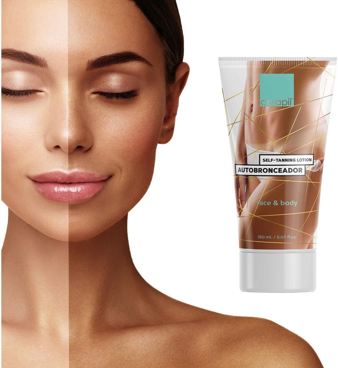 Autobronceador Cara y Cuerpo 150ml Cerapil by Gaero | 7 días de ...