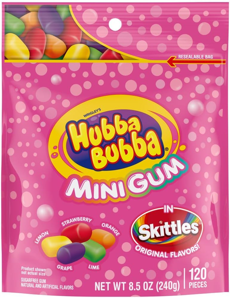 Amazon.com : Hubba Bubba Sour Blue Raspberry Bubble Gum, 5 Piece (Pack ...