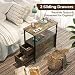 Amazon.com: Rolanstar End Table with Charging Station, Narrow Side ...