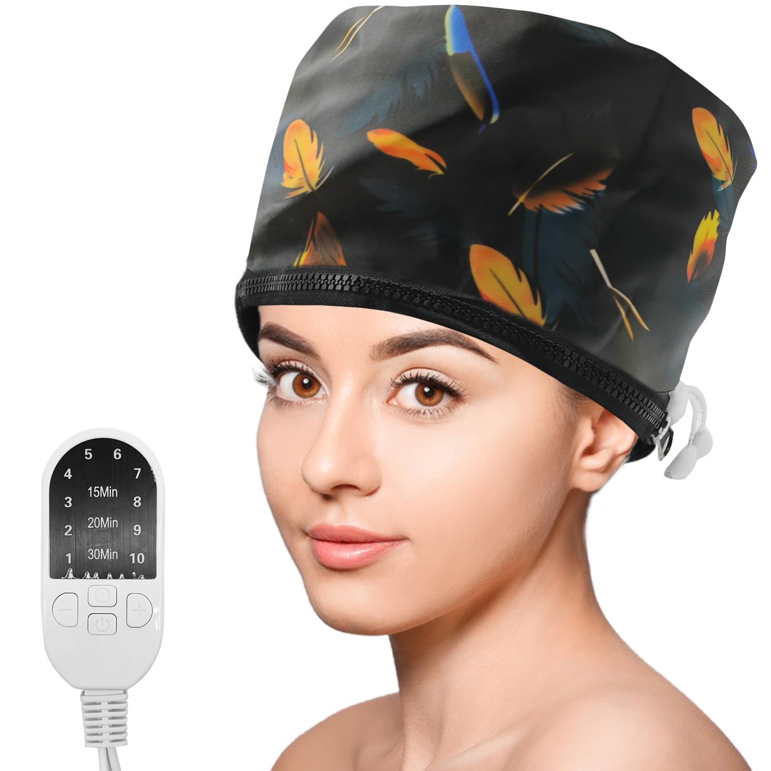 Amazon.com: Hair Steamer Cap, Portable Hair Care Hat with 10 Mode ...