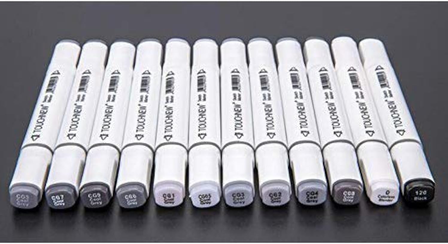 12 Colors Cool Gray Marker Warm Gray Marker Set Dual Tips Alcohol Based ...