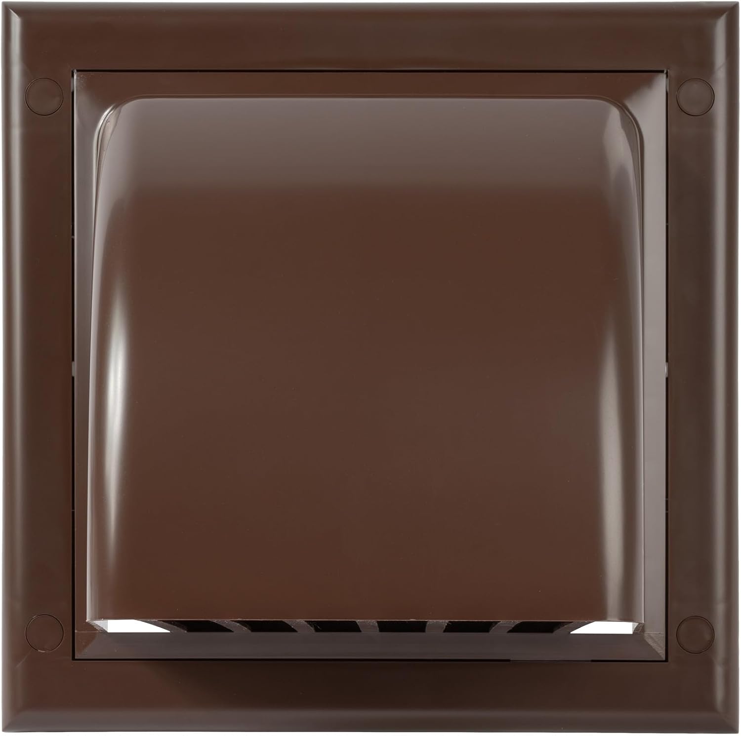 ECOPRO VENT Plastic 5 inch Brown Ventilation Grille with Vent Hood ...