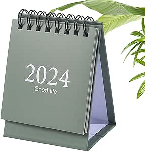 Btirams Mini-Kalender 2024 Kleine Tischkalender zum Aufstellen mit ...