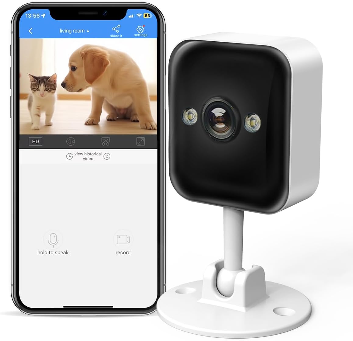 Amazon.com : JOOAN Indoor Outdoor Camera Wireless, 3mp Home Security ...