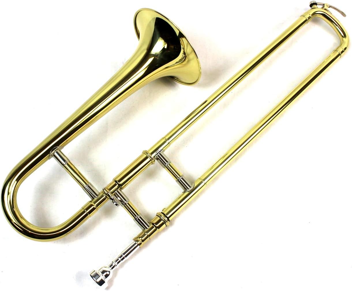 Amazon.com: Brand New Eb Alto Trombone w/Case and Mouthpiece- Nickel ...
