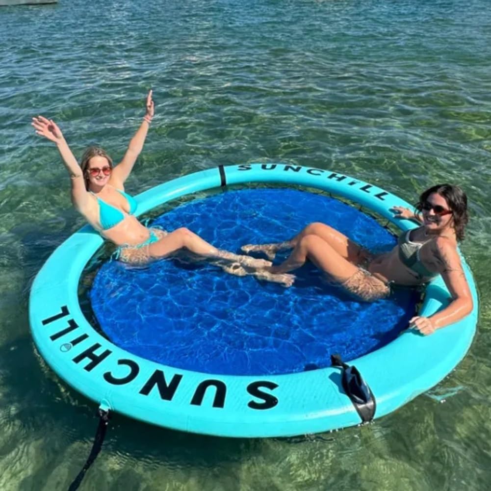 Amazon.com: Sunchill Float Ring Multi Person, Inflatable Water Hammock ...