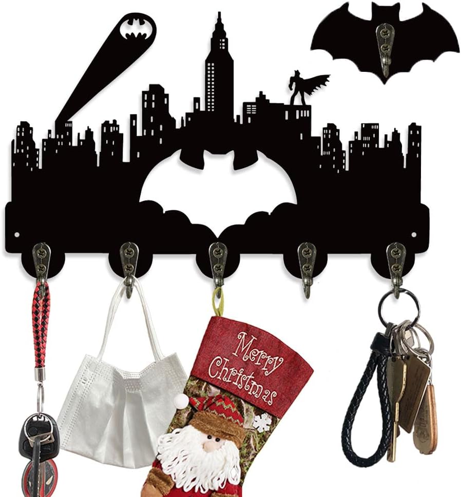 Amazon.com: Medallurgy Retro Batman Key Rack Holder Hanger Hook Dark ...