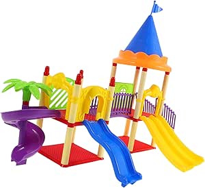 Amazon.com: Toyvian Miniature Playground Models Kids Mini Slide Toy ...