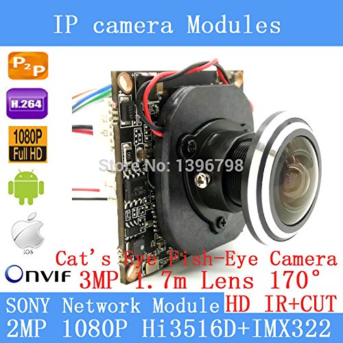 Generic IP Camera Module IMX322 2.0MP 1080P 360 Degree Wide Angle ...