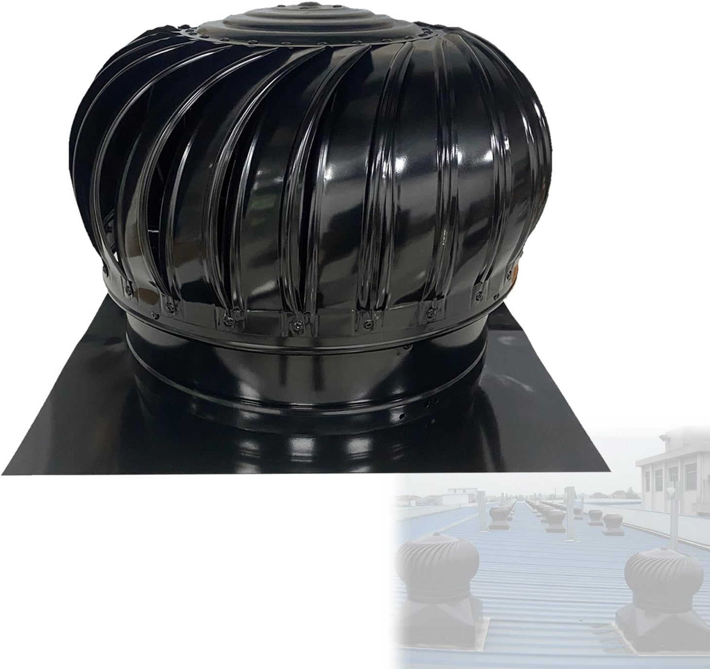 Rotating Roof Vents, Wind Turbines Cap Vent Round, 304 Stainless Steel ...