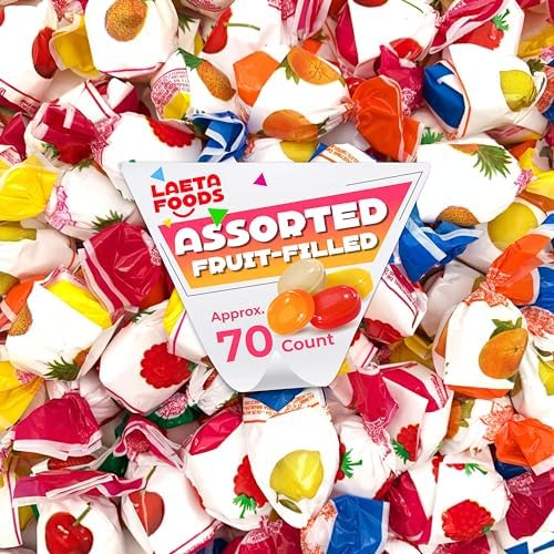 Amazon.com : Assorted Fruit-Filled Hard Candy | 1 Pound Bag - Approx ...