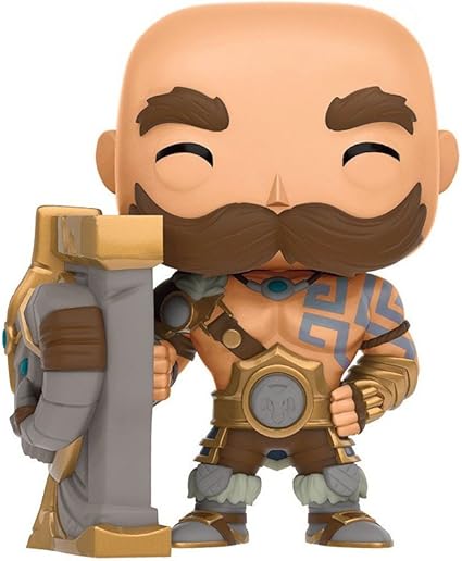 Amazon.com: Funko Pop Games League of Legends Braum Vinyl Figure Action ...