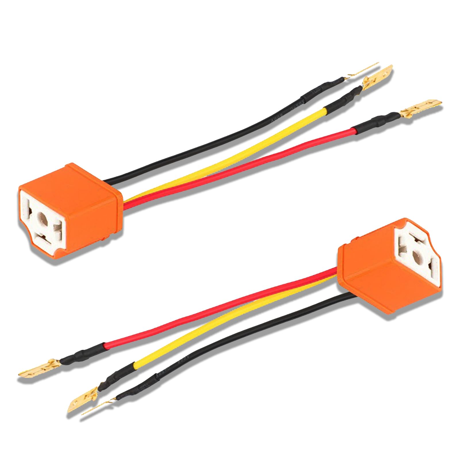 Amazon.com: Pack of 2 Headlight Connector,H4 3 Pin Headlight Ceramic ...