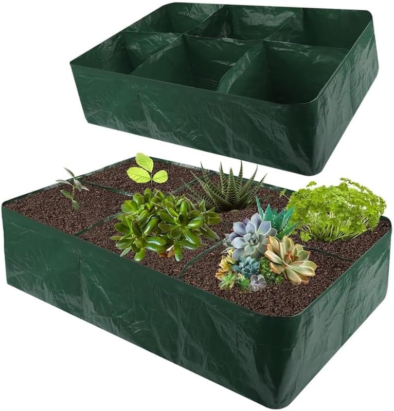 Rectangular Raised Beds Garden Plant Flower Grow Bag,Garden Grow Bed ...