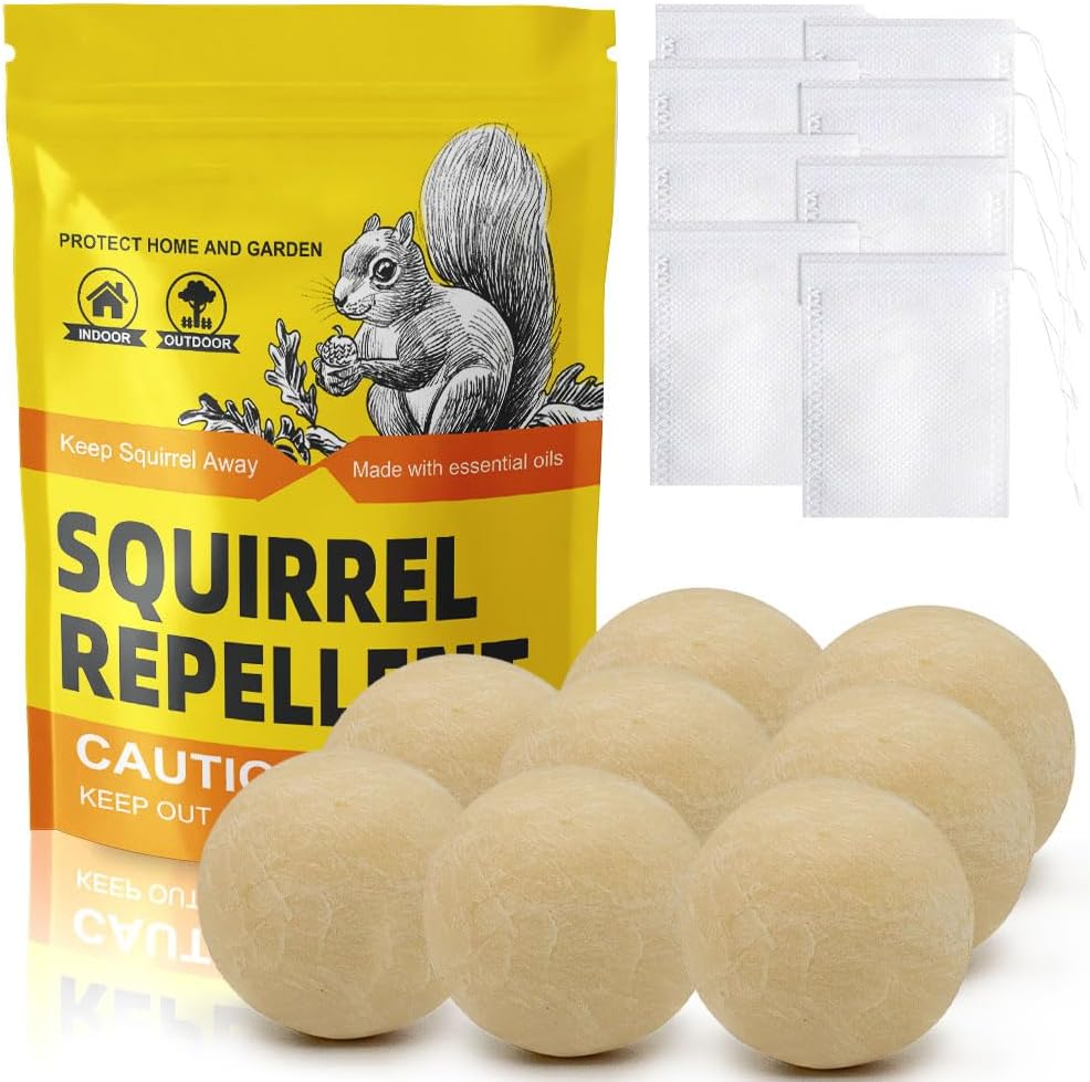 Amazon.com: Squirrel Repellent Outdoor, Mint Chipmunk Repellent Outdoor ...