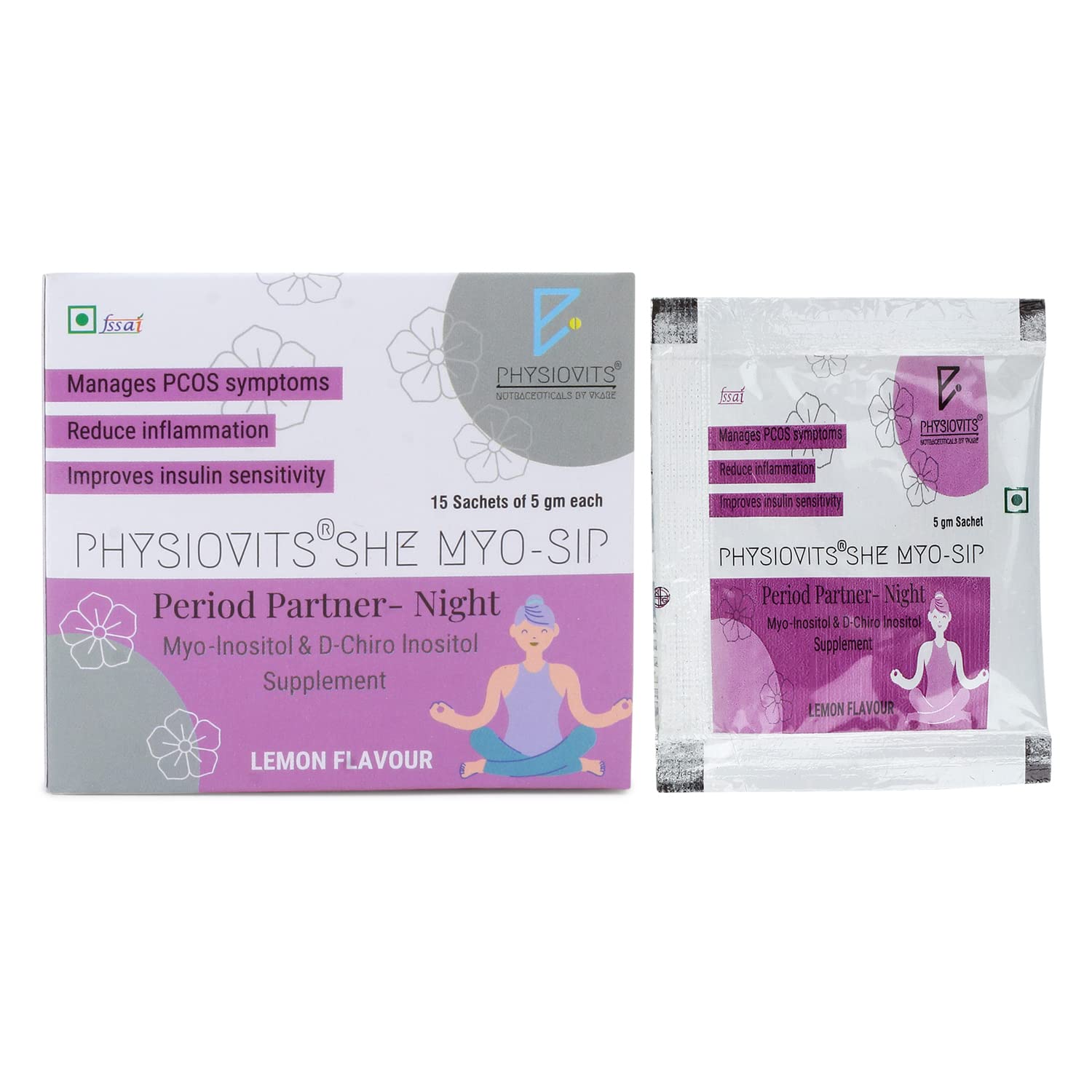 Buy Physiovits She Myo Sip Period Partner (Night) | Myo-inositol & D ...