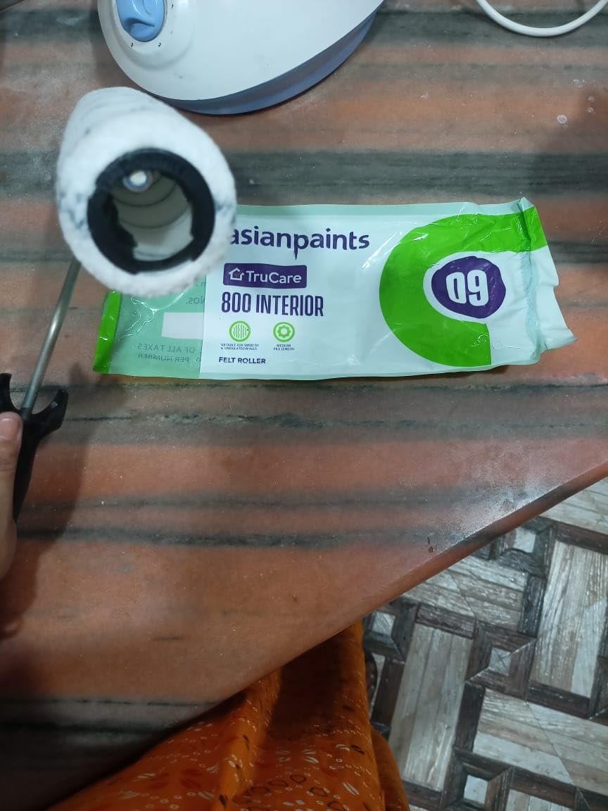 Asian Paints Trucare Roller 800, 9-Inch Premium Felt Paint Roller ...