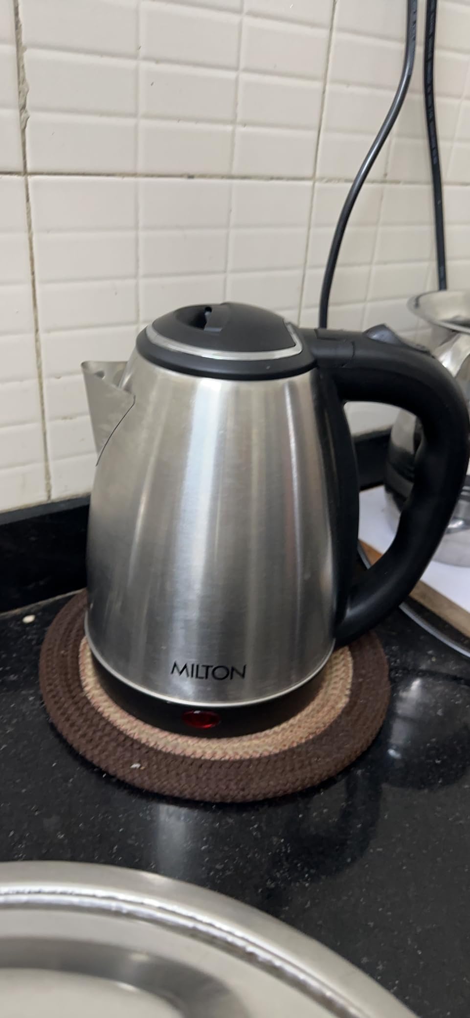 Milton Euroline Combo Set Go Electro Stainless Steel Electric Kettle, 1 ...