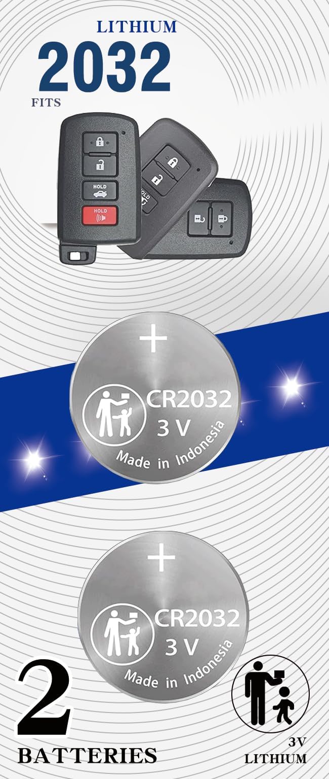 Amazon.com: (2 Pack) CR2032 2032 Remote Key FOB Battery OEM for 2012 ...
