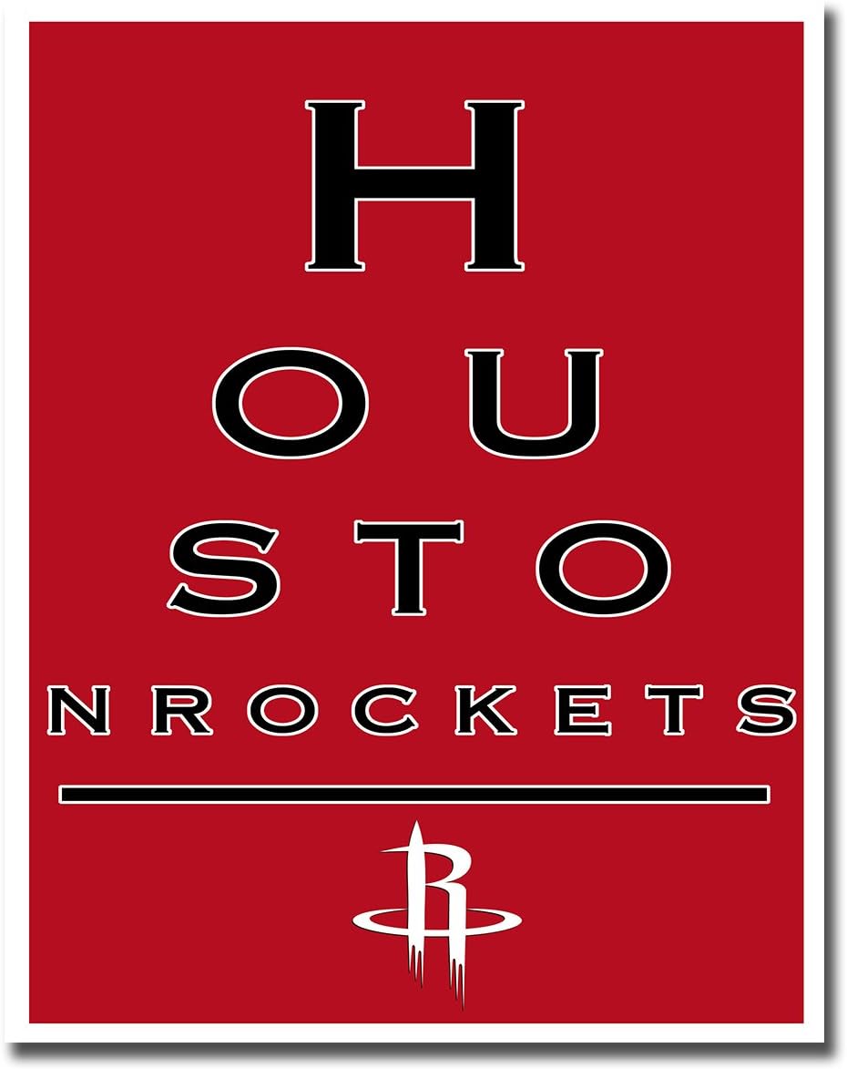 Amazon.com: Houston Rockets Poster EYE 16x20" Print Wall Art Décor ...
