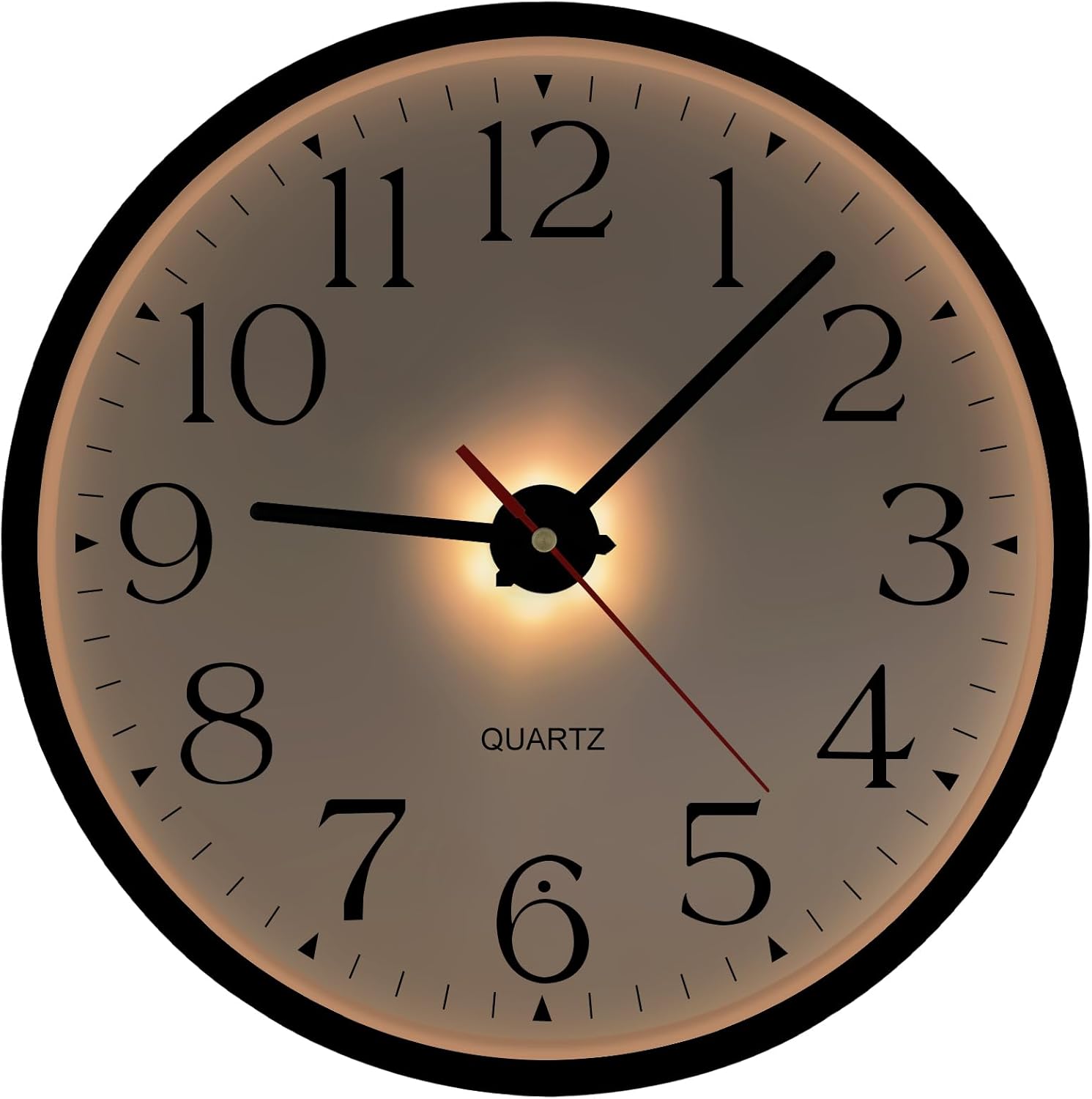 Amazon.com: JoFomp Night Light Wall Clocks Battery Operated, 12 Inch ...