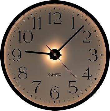 Amazon.com: JoFomp Night Light Wall Clocks Battery Operated, 12 Inch ...